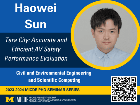MICDE Ph.D. Student Seminar: Haowei Sun | Michigan Institute for Computational Discovery and ...