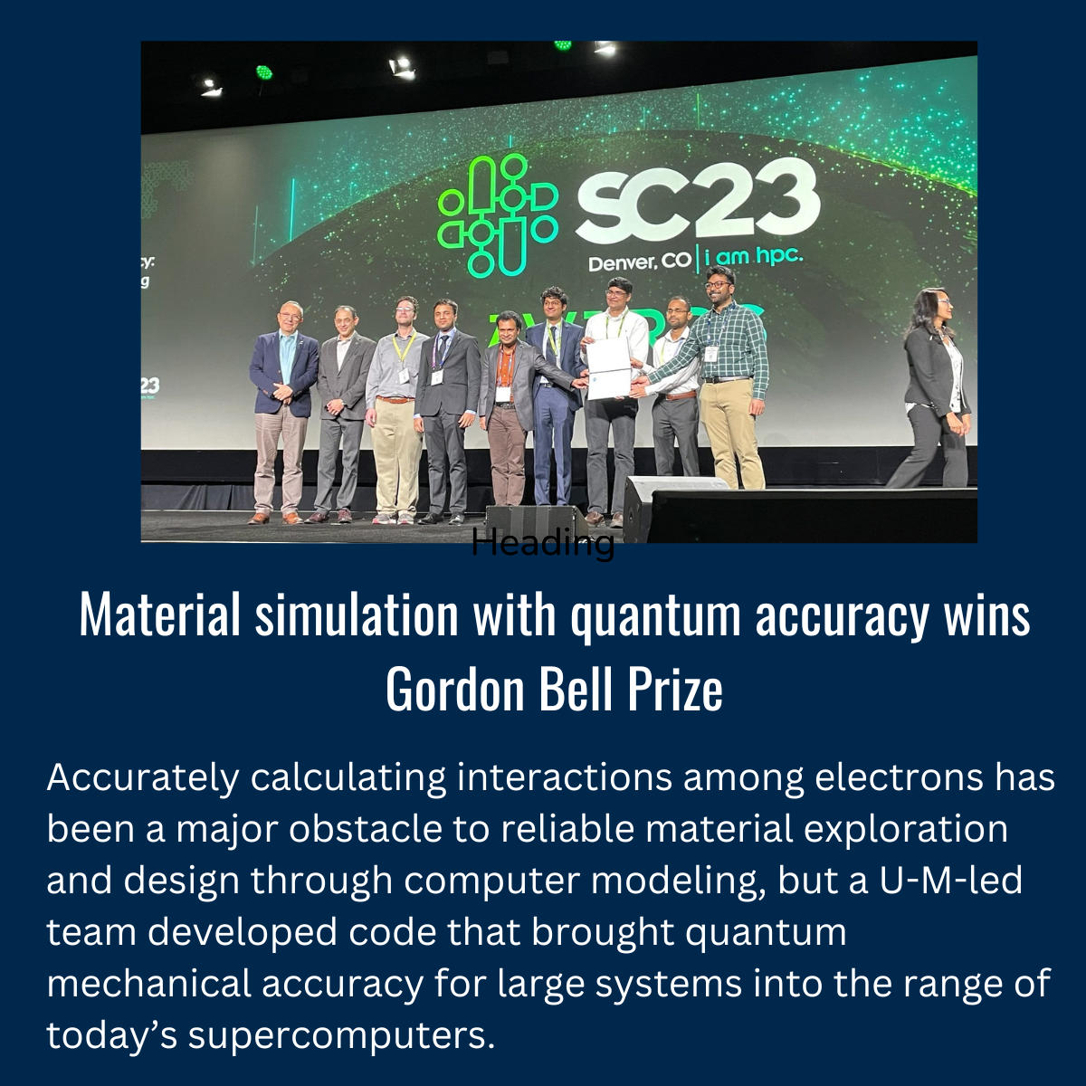 Michigan Institute for Computational Discovery and Engineering | University of Michigan