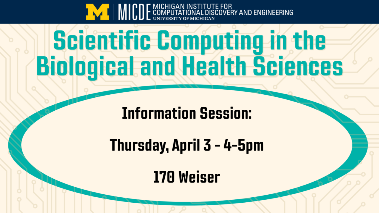 Scientific Computing in the Biological and Health Sciences information ...